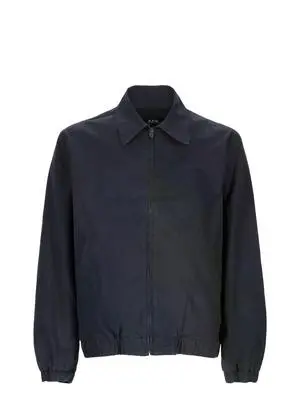 A.P.C. Logo-embroidered Zip-up Jacket