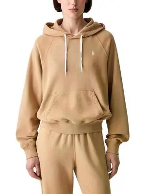 Polo Ralph Lauren Embroidered-logo Drawstring Hoodie - Neutrals