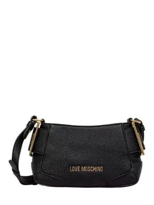 Moschino Logo-plaque Cross Body Bag - Black
