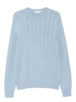 Malo Cable-knit Pullover - Blue
