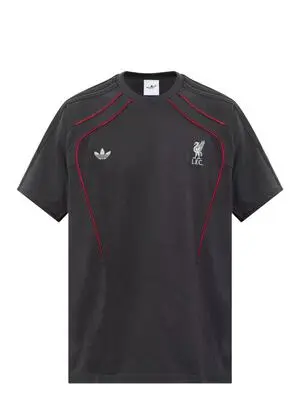 Adidas X Liverpool Fc Piping T-shirt - Grey