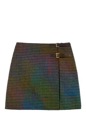 CLAUDIE PIERLOT Claudie Pierlot Checked Wrap Skirt