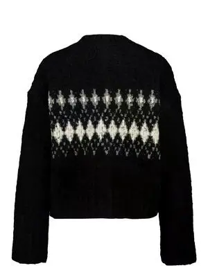 Altuzarra Haven Fair Isle Cardigan - Black