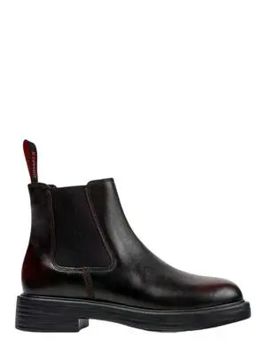 Camper Dean Leather Ankle Boots - Black