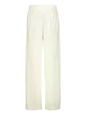 120% Lino Elasticated-waistband Straight-leg Trousers - Neutrals