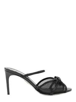 Rene Caovilla 80mm Lynette Sandals - Black