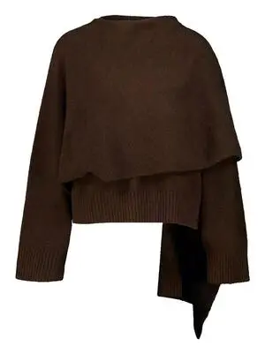 Altuzarra Palmer Draped Sweater - Brown