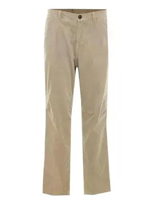 Brunello Cucinelli Corduroy-texture Straight-leg Trousers - Neutrals