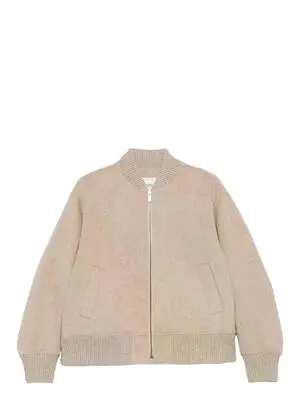 Eric Bompard Zip Bomber Jacket - Neutrals