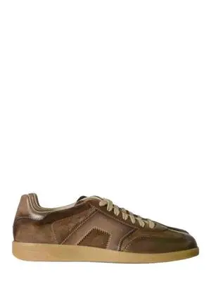 Santoni Panelled Sneakers - Brown