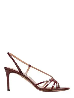 AQUAZZURA Aquazzura Talk To Me Patent Leather Sandals Red