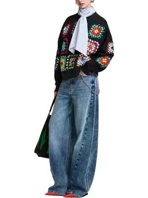 Essentiel Antwerp Twisted-seam Barrel-leg Jeans - Blue