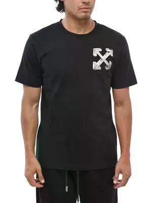 Off-White Arrows Logo-print T-shirt - Black