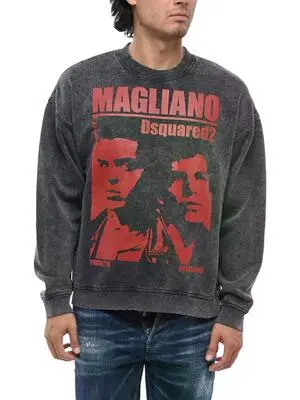 Dsquared2 X Magliano Rock Relax Logo-print Sweatshirt - Grey