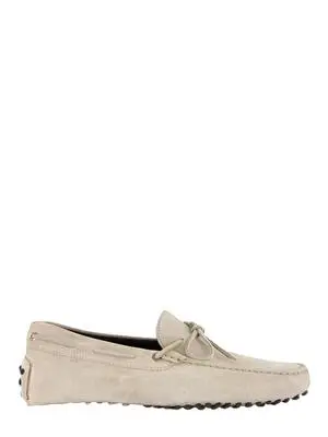 AURELIEN Softey Tie-detail Loafers Grey