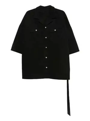Rick Owens Button-up Short-sleeve Shirt - Black