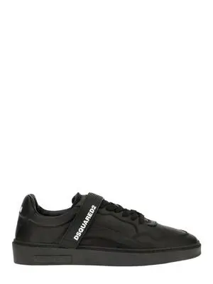 Dsquared2 Touch-strap Logo-print Sneakers - Black