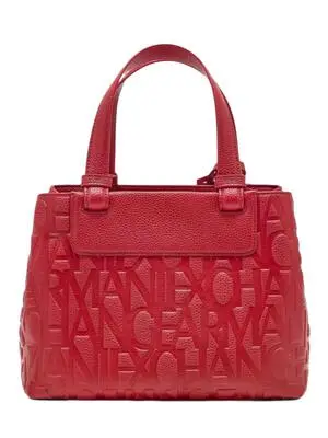 Armani Exchange Armani Exchange Logo-Embossed Tote Bag Red