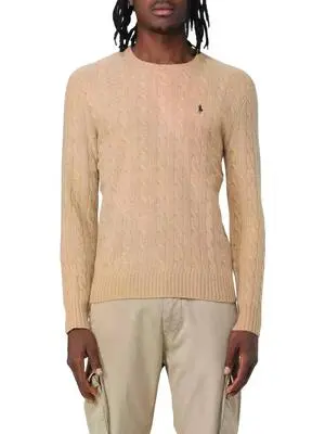Polo Ralph Lauren Cable-knit Logo-embroidered Sweater - Neutrals