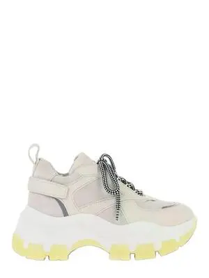 Prada Platform Touch-strap Sneakers - Neutrals