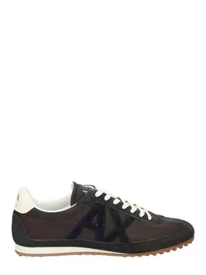 Armani Exchange Logo-patch Sneakers - Brown