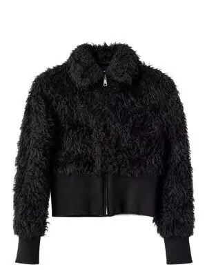 PRADA Cropped Teddy Jacket