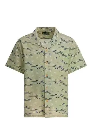MONTBELL Take Loha Floral-print Short-sleeve Shirt - Neutrals