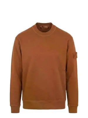 Stone Island Logo-patch Sweatshirt - Brown