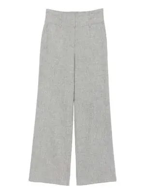 Lorena Antoniazzi High-waisted Wide-leg Trousers - Grey