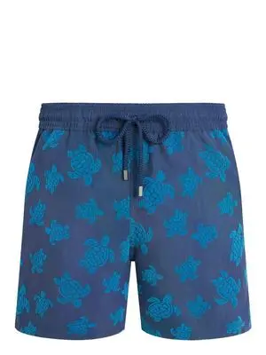 Vilebrequin Turtle-print Swim Shorts - Blue
