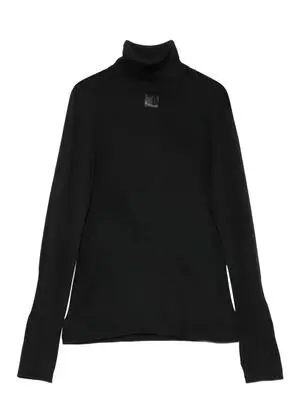 Lorena Antoniazzi Virgin Wool Roll-neck Sweater - Black