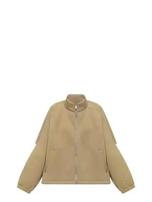 Nike Nike Zip-Up High-Neck Sweatshirt Neutrals