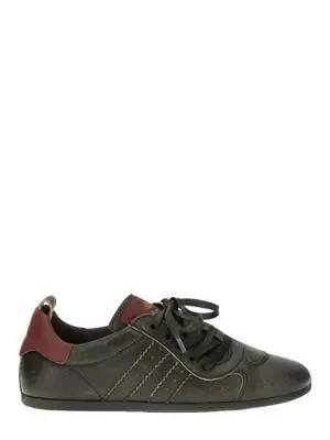 VIVIENNE WESTWOOD Drunken Leather Low-top Sneakers - Black