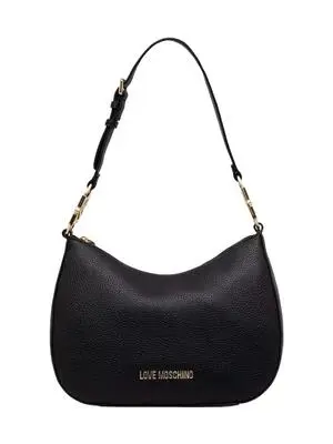Moschino Logo-lettering Shoulder Bag - Black