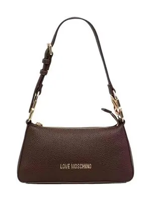 Moschino Logo-lettering Shoulder Bag - Brown
