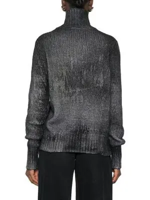 Avant Toi Chunky-knit Roll-neck Sweater - Grey