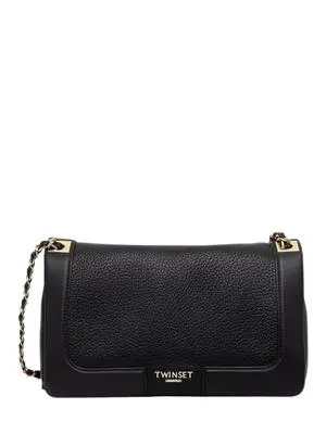 TWINSET Logo-lettering Cross Body Bag - Black