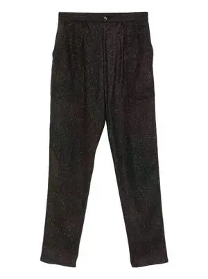 Eleventy Flecked Pleated Trousers - Brown