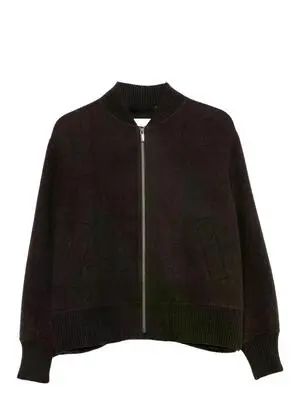 Eric Bompard Double-faced Oversized Bomber Jacket - Brown