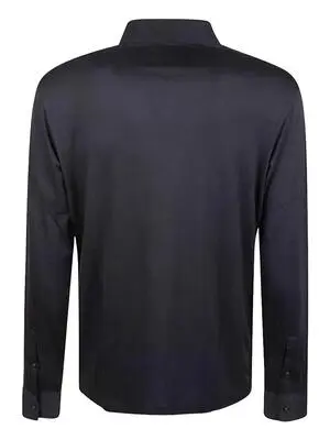 Emporio Armani Long-sleeve Polo Shirt - Black