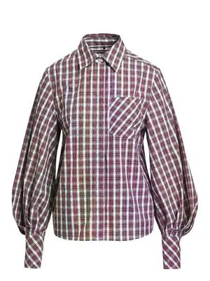 Essentiel Antwerp Kalmia Rhinestone-embellished Checked Shirt - White