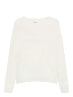 MAISON MARGIELA Cotton V-neck Sweater - Neutrals
