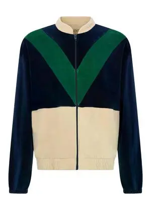 Valentino Garavani Colour-block Zip-up Jacket - Blue