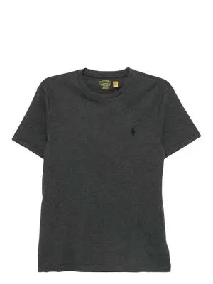 Polo Ralph Lauren Logo-embroidered T-shirt Grey