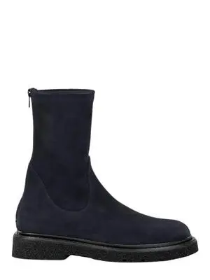 GUGLIELMO ROTTA Suede Ankle Boots - Blue