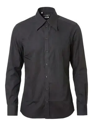 Dolce & Gabbana Gold Crêpe De Chine Shirt - Black