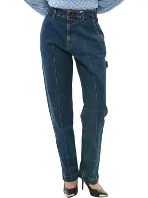 STELLA MCCARTNEY Stella McCartney Logo-Patch Panelled Jeans