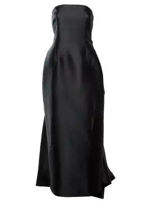 Solace London Imani Strapless Maxi Evening Dress - Black