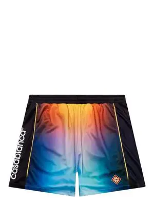 Casablanca Gradient-print Football Shorts - Black