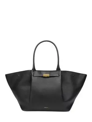 DEMELLIER The New York Hammered Leather Tote Bag - Black